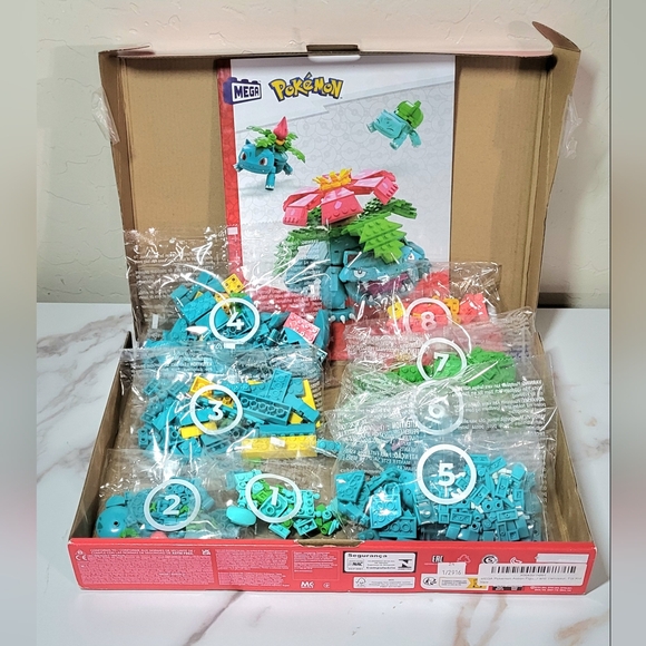 Pokemon | Toys | Pokemon Nib Mega Building Block Set Three Balbasaur ...